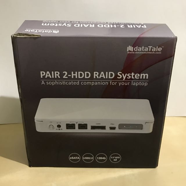 dataTale PAIR 2-HDD 硬碟外接盒, 電腦及科技產品, 電腦周邊產品, 電腦周邊產品在旋轉拍賣