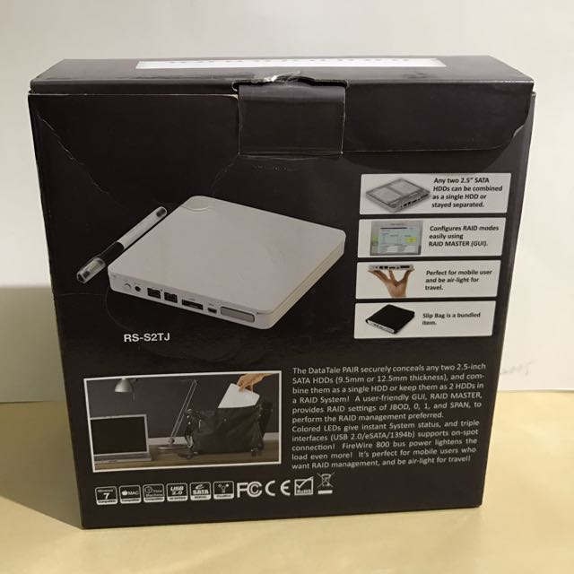 dataTale PAIR 2-HDD 硬碟外接盒, 電腦及科技產品, 電腦周邊產品, 電腦周邊產品在旋轉拍賣