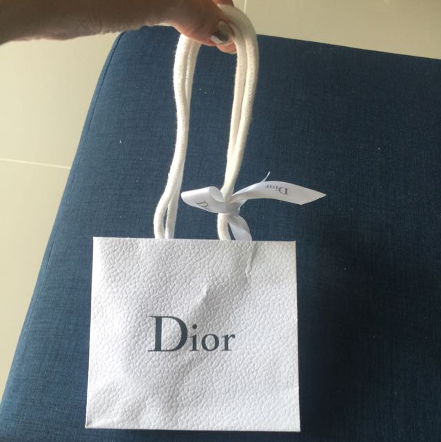 Dior Paper Bag With Ribbons, Women's Fashion, Jewelry & Organisers ...