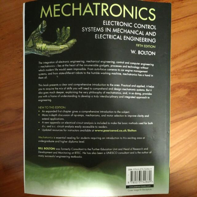 Mechatronics by Bolton, Hobbies & Toys, Books & Magazines, Textbooks on ...