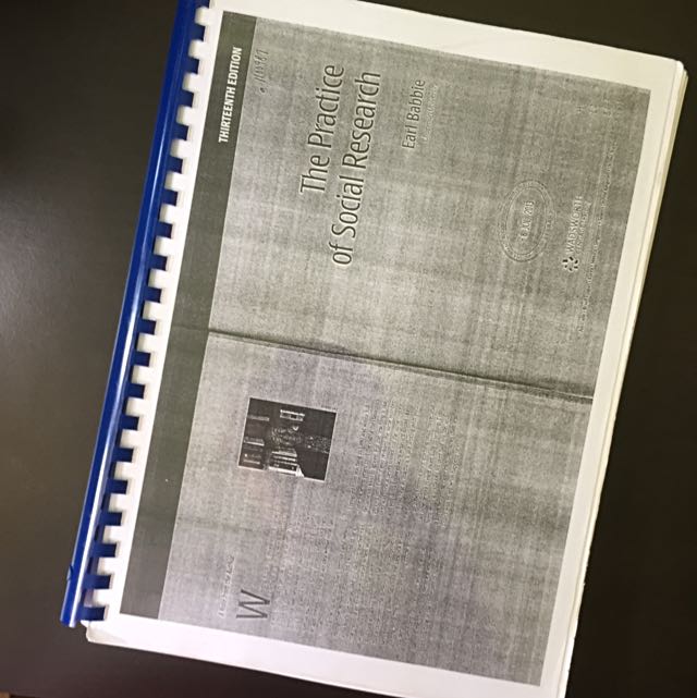 Ntu Wkw Cs4037 Audience Research Textbook The Practice Of Social