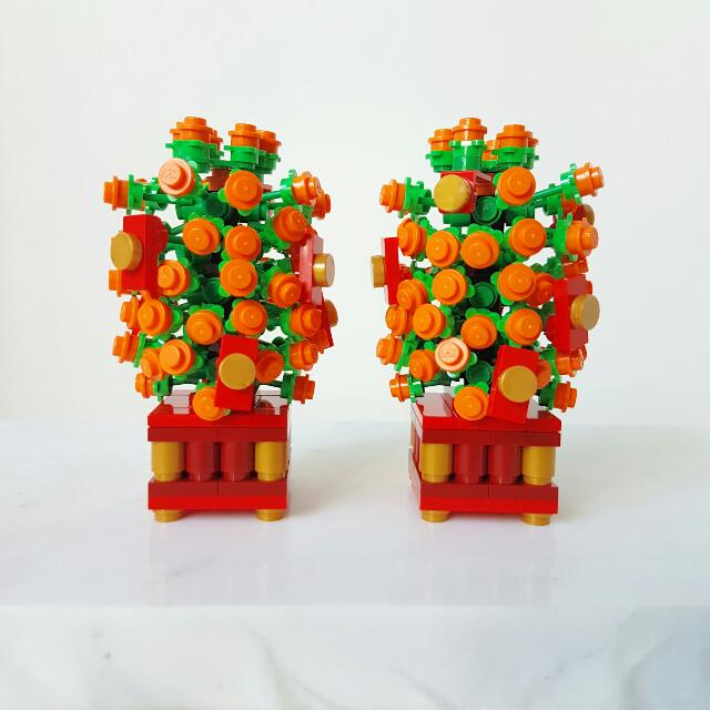 Pair of Lego Mandarin Orange / Kumquat Trees, Hobbies & Toys, Toys ...