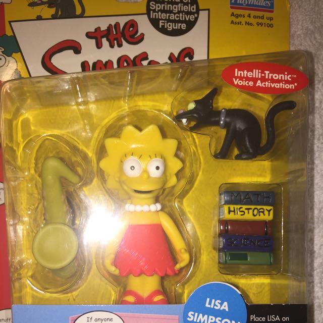 Playmates World Of Springfield Lisa Simpson., Hobbies & Toys, Toys ...