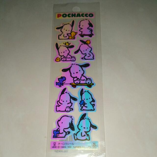 Pochacco Vintage Sticker (1991), Hobbies & Toys, Memorabilia ...