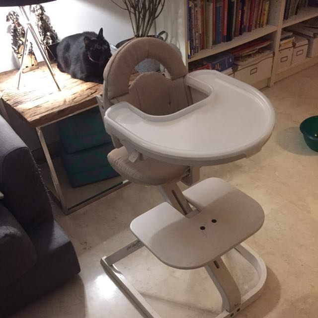 Svan wooden high chair, Babies & Kids, Babies & Kids Fashion on Carousell