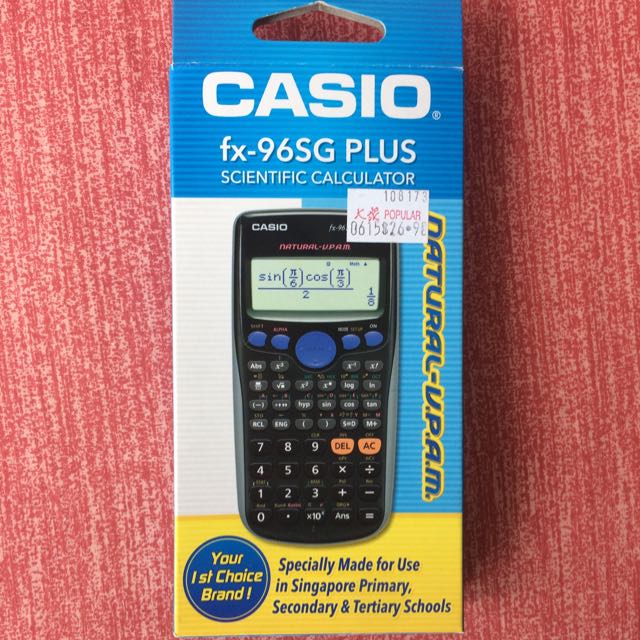 CASIO fx-96SG PLUS Scientific Calculator, Computers & Tech, Office ...