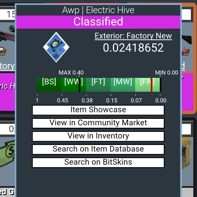 Factory New AWP Electric Hive, Video Gaming, Video Game Consoles ...