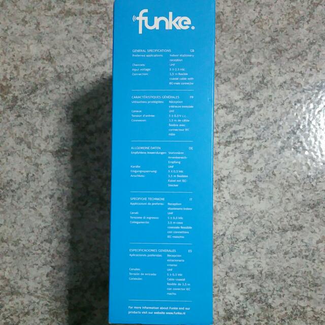 Funke Active Indoor Antenna for digital TV, TV & Home Appliances, TV ...