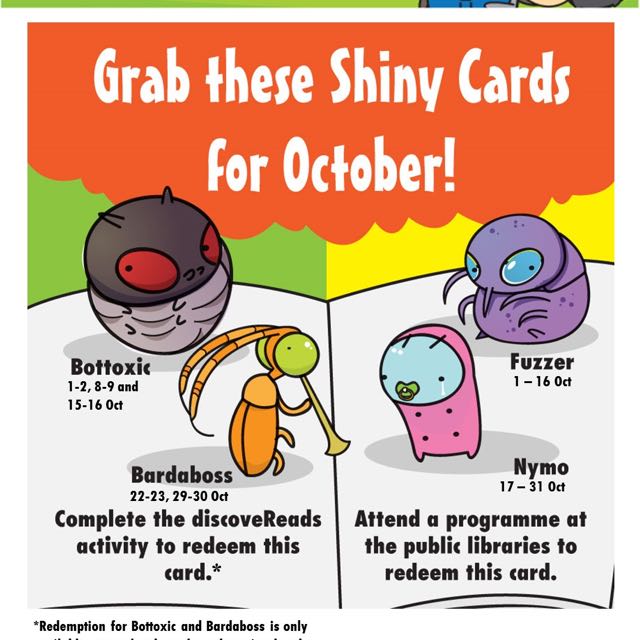 NLB Book Bugs Shiny Card - Fuzzer, Hobbies & Toys, Toys & Games on ...