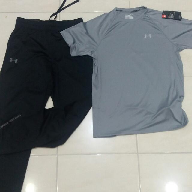 Under Armour Original Set, Fesyen Pria, Pakaian di Carousell