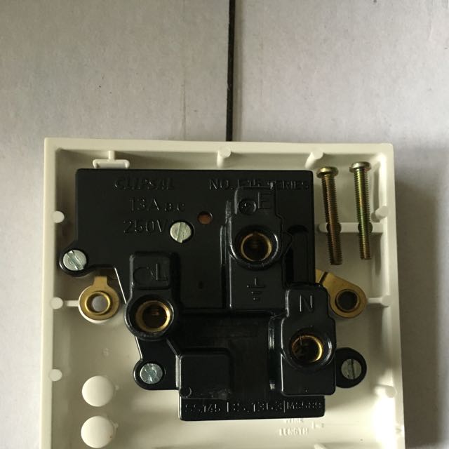Clipsal Socket Outlet 13A With Neon, TV & Home Appliances, Electrical ...