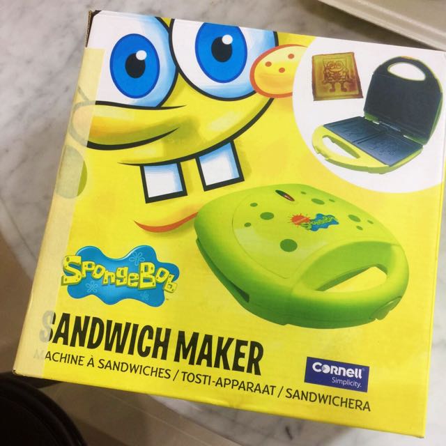 Cornell SpongeBob Sandwich Maker, TV & Home Appliances, Kitchen ...