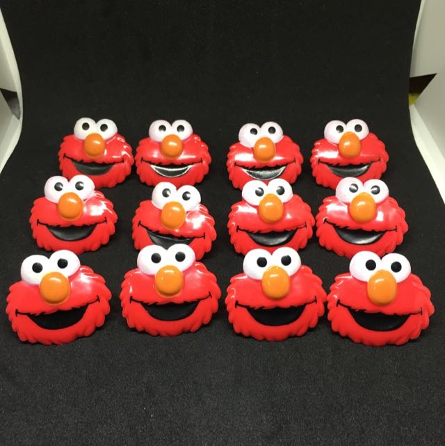 Elmo Cupcake Rings Sesame Street, Food & Drinks, Homemade Bakes on ...