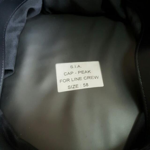 SIA Pilot Peak Cap, Hobbies & Toys, Memorabilia & Collectibles, Vintage ...