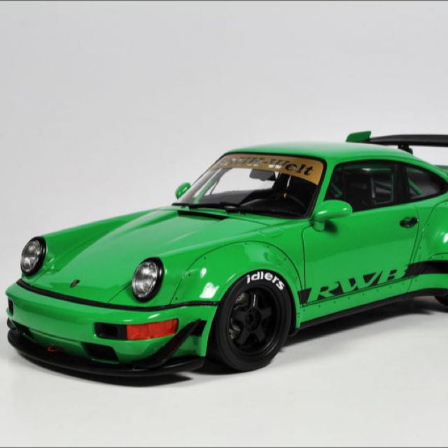 1:18 GT Spirit RWB 964 Porsche 911 Green/Red, Hobbies & Toys, Toys ...