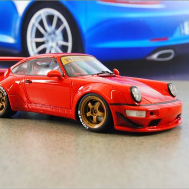 1:18 GT Spirit RWB 964 Porsche 911 Green/Red, Hobbies & Toys, Toys ...