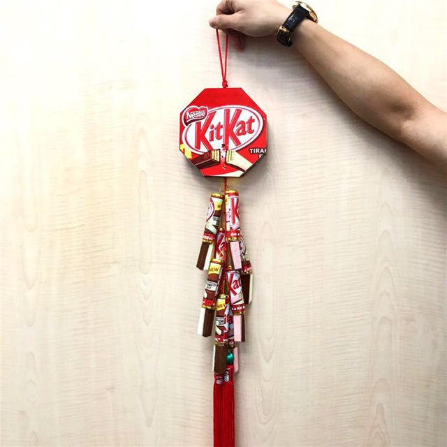 Kitkat CNY Firecracker Decorations, Design & Craft, Others on Carousell