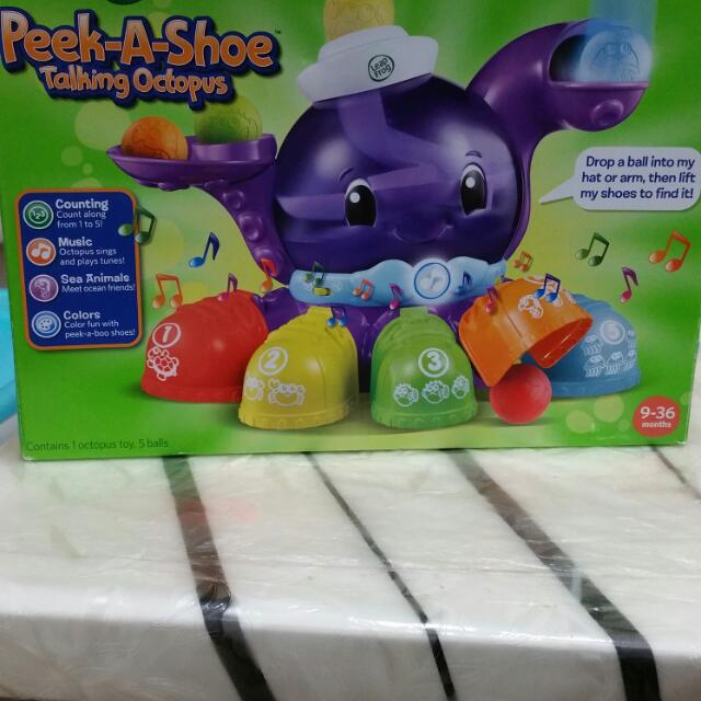 Leapfrog Peak-a-shoe talking octopus, Hobbies & Toys, Toys & Games on ...