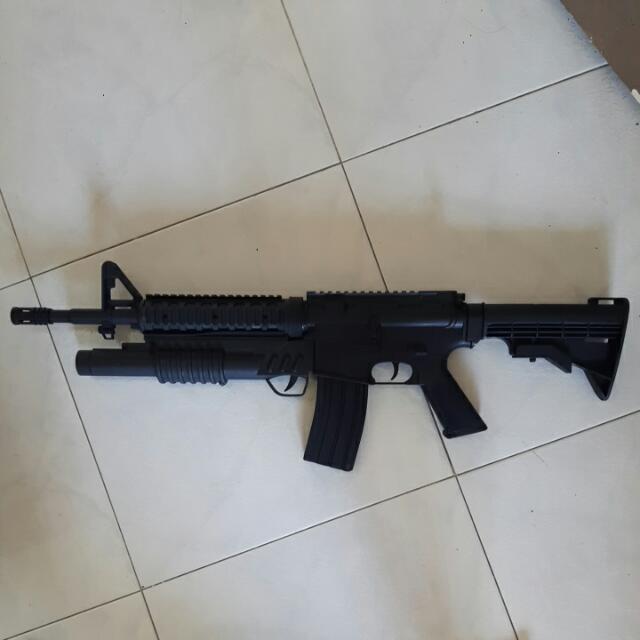 Replica M4 With M203 / Toy Gun, Hobbies & Toys, Toys & Games on Carousell
