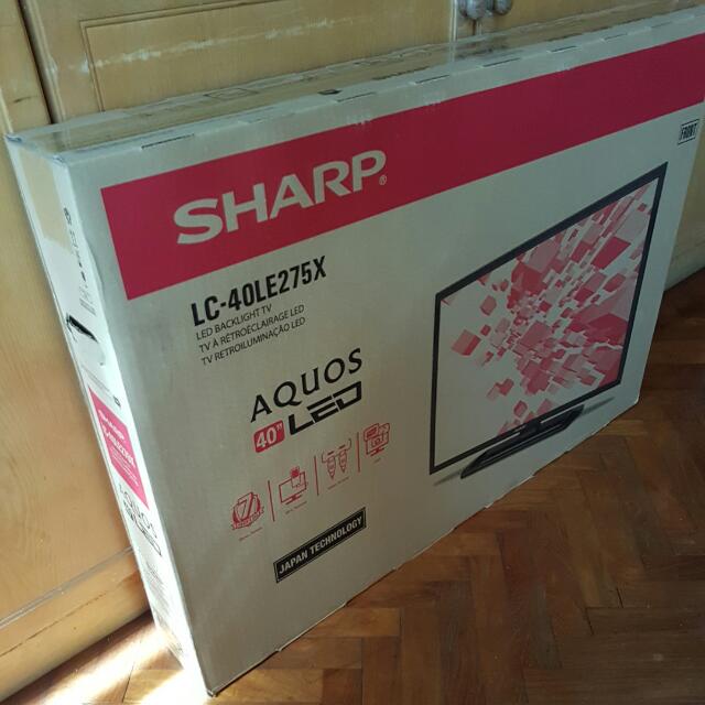 SHARP Aquos 40 Inch TV LC-40LE275X, TV & Home Appliances, TV & Entertainment, TV on Carousell