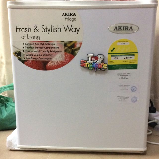 Mini Akira Fridge 47L, TV & Home Appliances, Kitchen Appliances ...