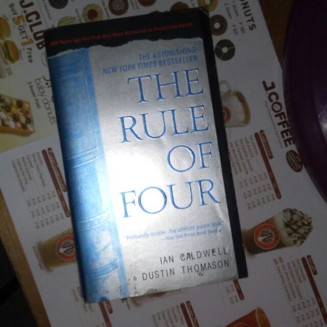 Book: The Rule of Four, Hobbies & Toys, Books & Magazines, Religion ...