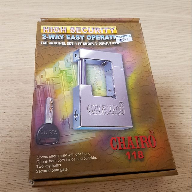 CHAIRO Lock (2-way easy operation) For original HDB 4 ft width, 3 ...