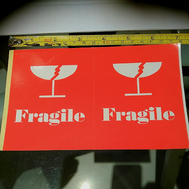 Fragile Stickers, Hobbies & Toys, Stationery & Craft, Stationery ...