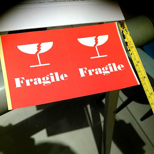 Fragile Stickers, Hobbies & Toys, Stationery & Craft, Stationery ...