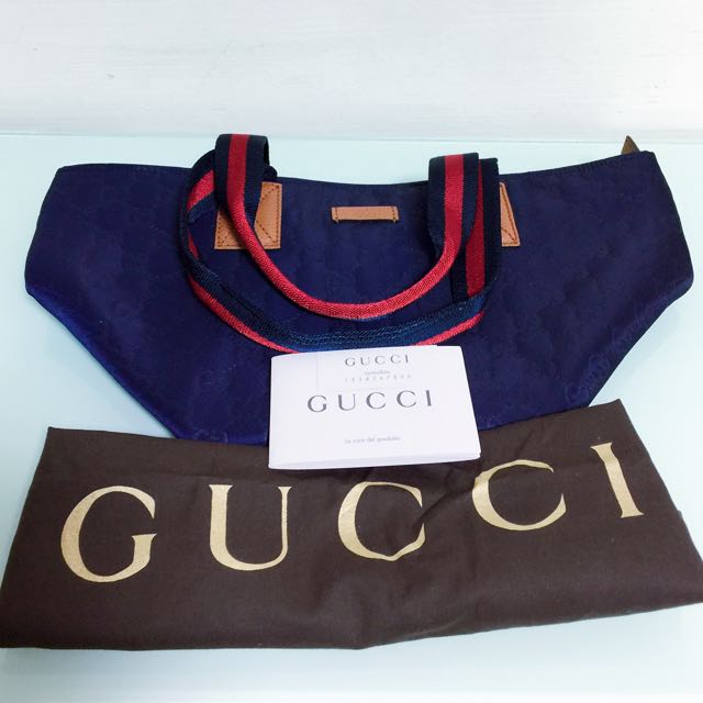 GUCCI Hand Carry Tote Bag, Women's Fashion, Bags & Wallets, Tote Bags ...