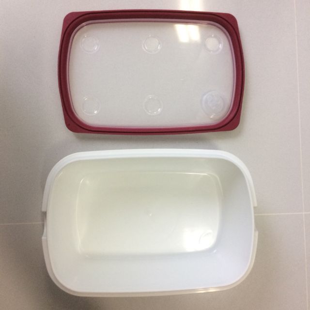 IKEA 365+ Food container, white, red 2L / tupperware, TV & Home ...