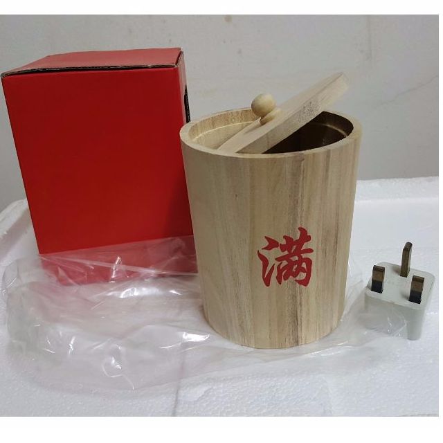 Lucky Mini Display decorative Wooden Rice Bucket Storage Container ...