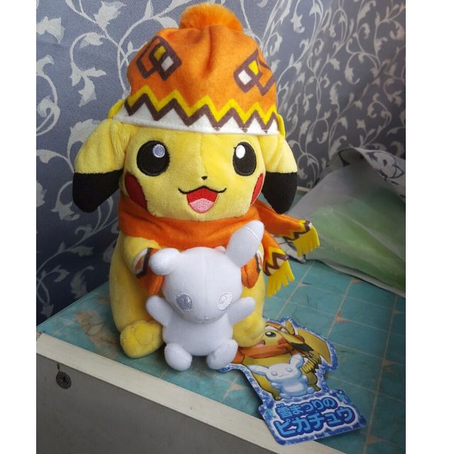 Pikachu Plush - Sapporo Pokemon Centre Original Snow Festival Pikachu ...