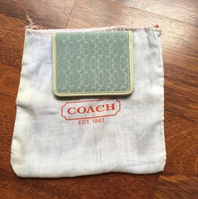 Authentic Coach Card Holder, Luxury, Bags & Wallets on Carousell