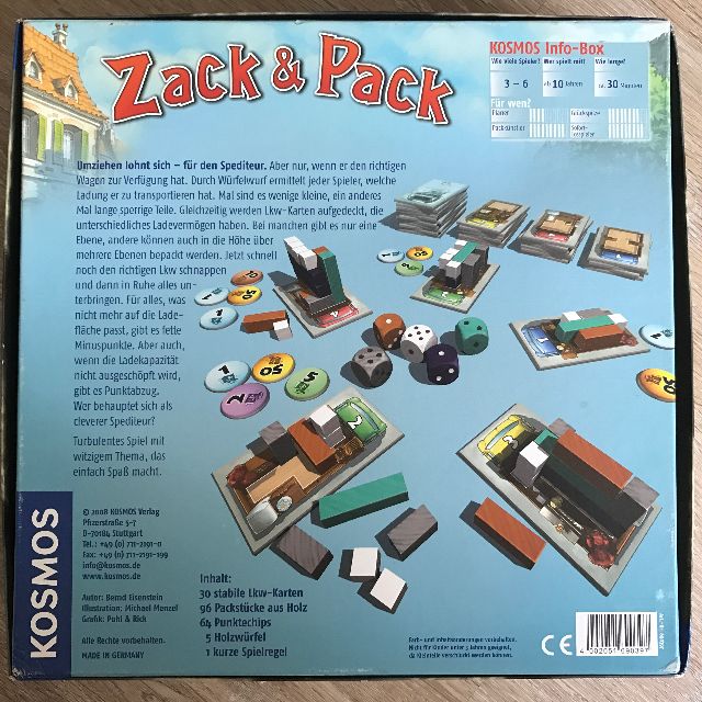 Board Game - Zack & Pack, Hobbies & Toys, Toys & Games on Carousell