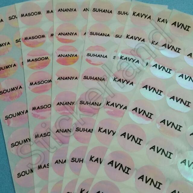 Customised Name Stickers, Hobbies & Toys, Stationery & Craft, Craft ...
