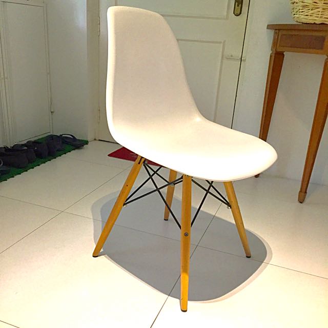 Designer chair (white), Furniture & Home Living, Furniture, Chairs on ...