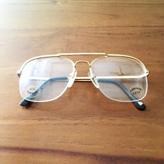 Vintage Half Frame Glasses, Men's Fashion, Watches & Accessories ...