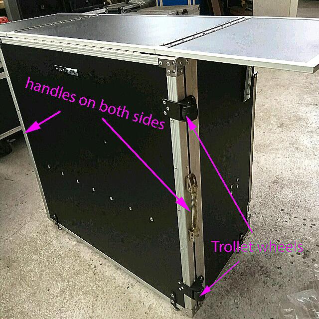 DJ / Magician / Reception Counter Portable Flightcase Style Collapsible ...