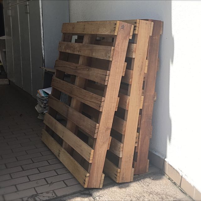 3x Wooden Pallets, Furniture & Home Living, Furniture, Other Home ...