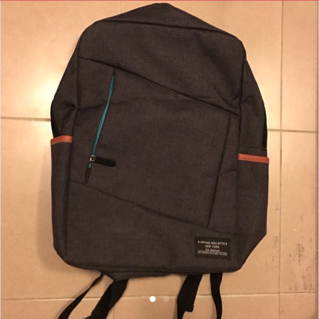 Dark Grey Backpack, Men's Fashion, Bags, Backpacks on Carousell