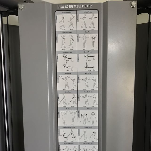 Impulse Brand Commercial Grade Home Gym Cable Machine, Sports Equipment ...