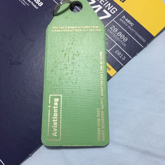 Official Boeing 747 Skin Travel Tag, Luxury, Accessories on Carousell