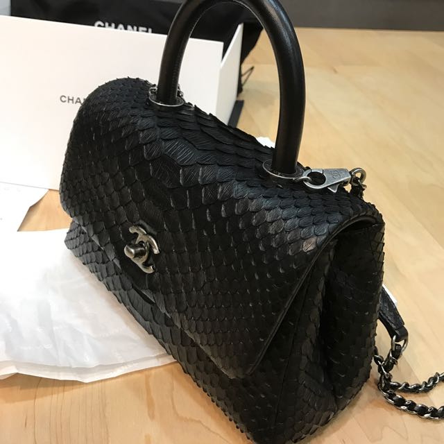 Chanel Snake Skin, Luxury, Bags & Wallets on Carousell