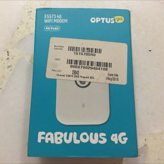 Optus Huawei E5573 4G Wifi wireless travel modem dongle tether hotspot ...