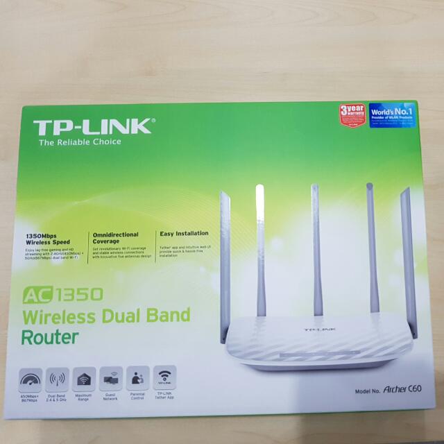TP-Link AC1350 wireless Dual Band Router, Computers & Tech, Parts ...