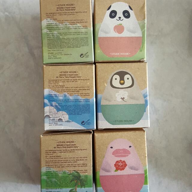 Etude House Hand Cream, Beauty & Personal Care, Bath & Body, Body Care ...