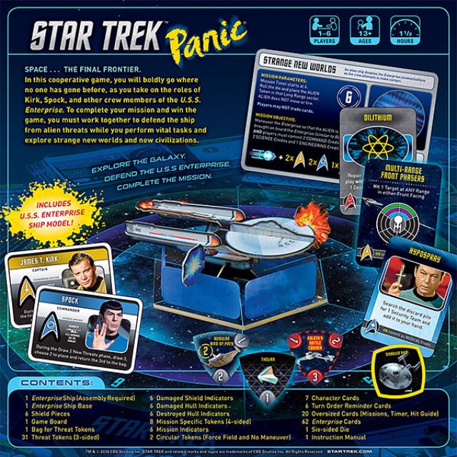 Star Trek Panic Board Game, Hobbies & Toys, Toys & Games on Carousell