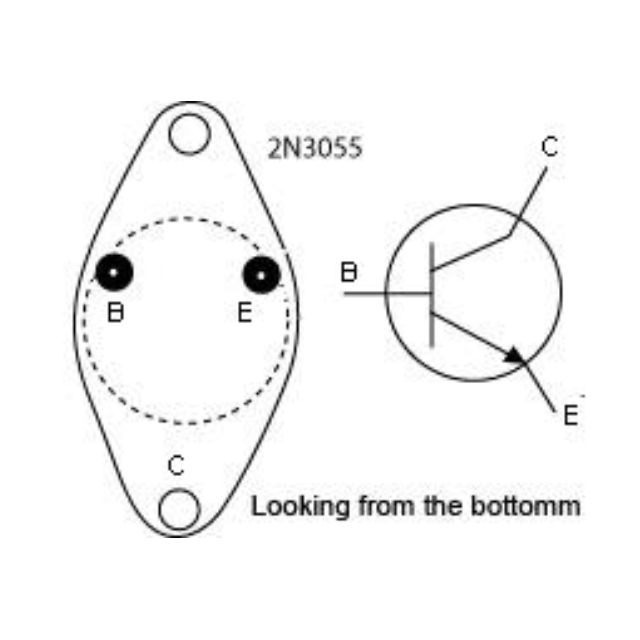 NPN Transistor : SOLID STATE 2N3055 Bipolar (BJT) Single Transistor ...