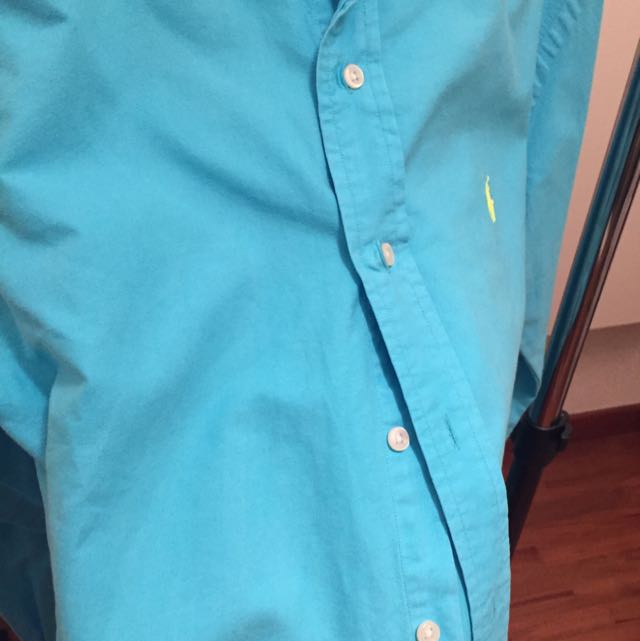 Polo Ralph Lauren Men Tiffany Blue Long Sleeve Shirt Size S, Men's ...